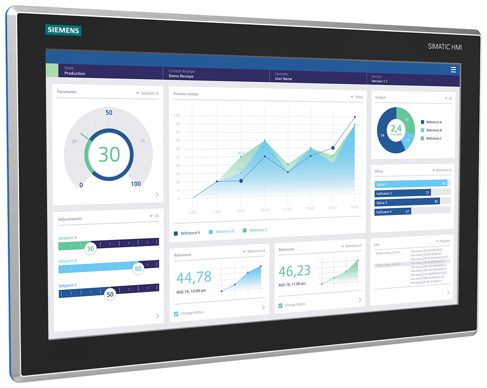 4IND | SIMATIC HMI MTP2200 UNIFIED COMFORT HYGIENIC HIGIENIC IP69, FDA ...